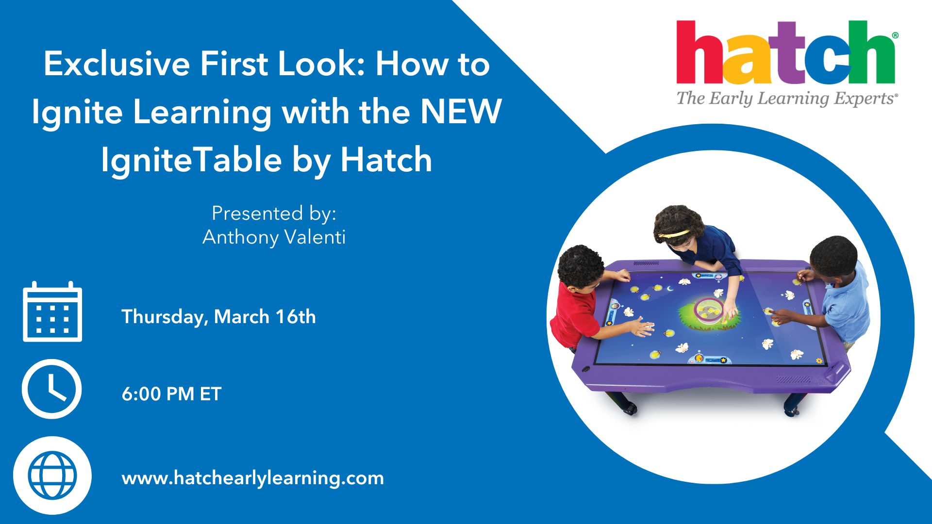 Hatch Early Learning Resources Webinars